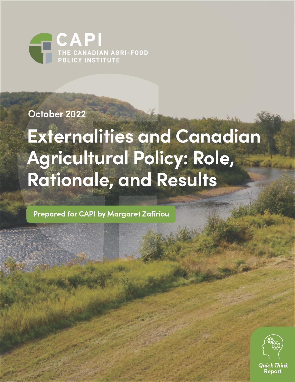 Externalities and Canadian Agricultural Policy: Role, Rationale, and Results - Canadian Agri ...