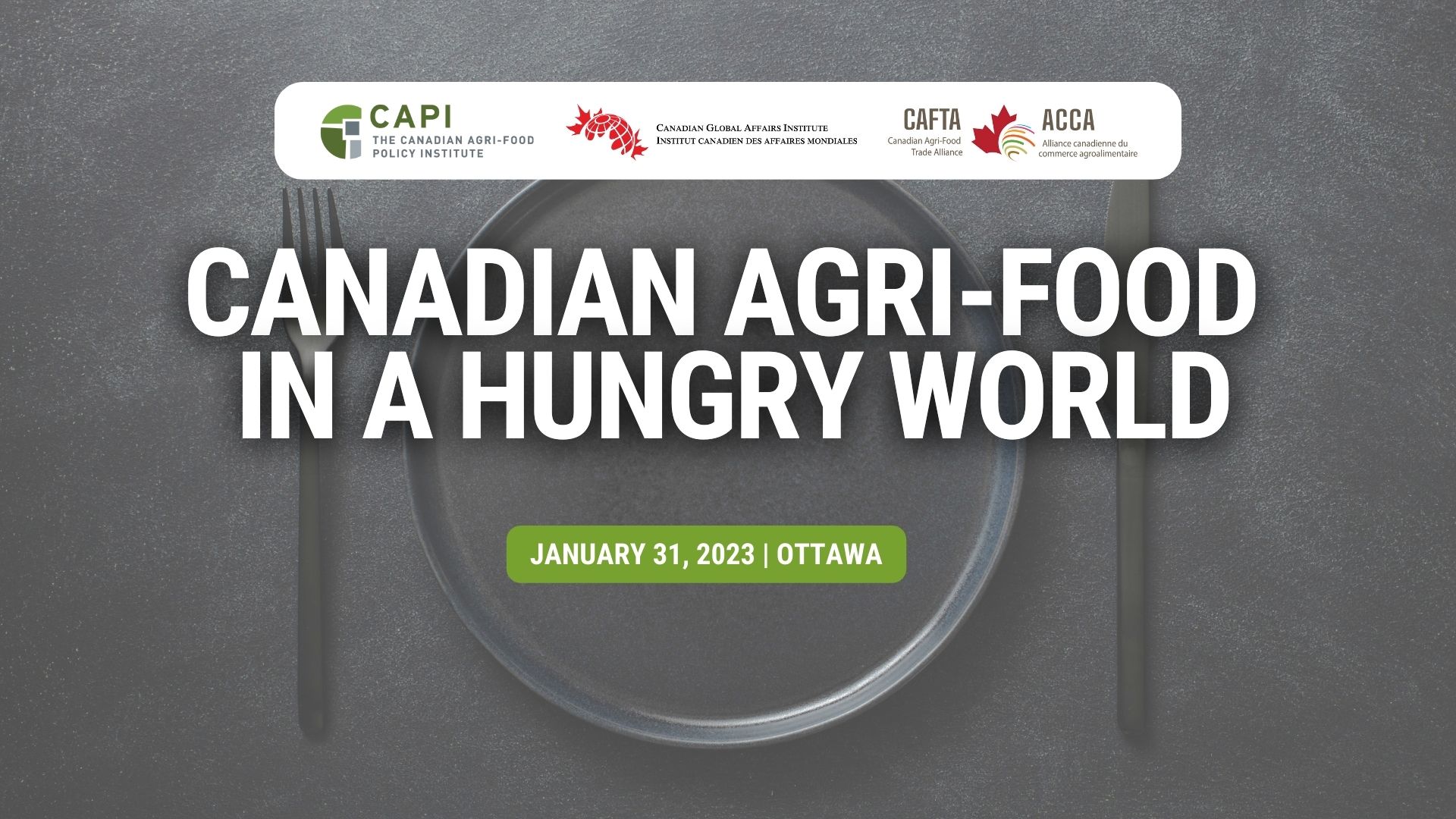 Canadian Agri-Food in a Hungry World - Canadian Agri-Food Policy Institute