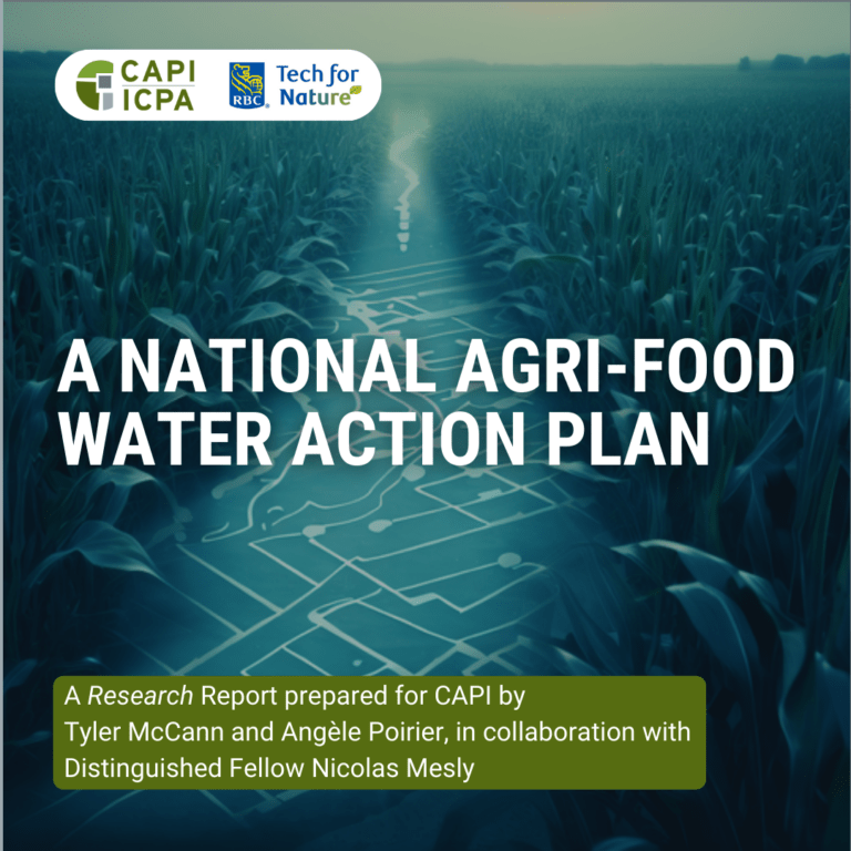 A National Agri-Food Water Action Plan - Canadian Agri-Food Policy Institute