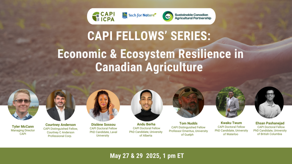 CAPI Fellows' Series: Economic & Ecosystem Resilience in Canadian ...