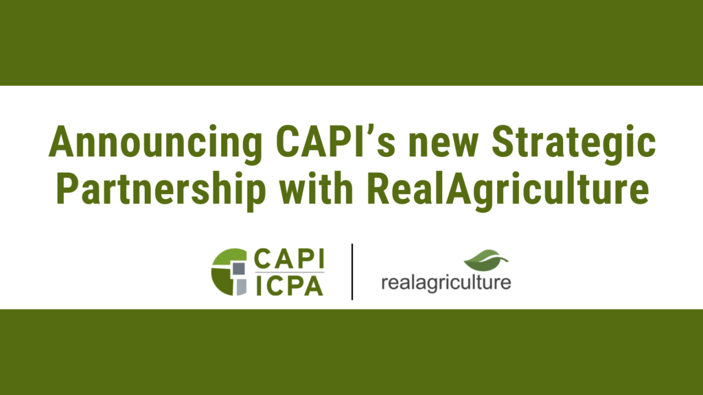RealAgriculture and CAPI announce strategic partnership to amplify ...